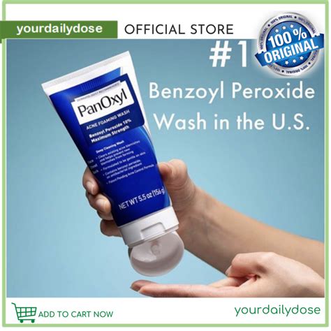 Panoxyl Acne Foaming Wash Benzoyl Peroxide 10 Maximum Strength 156g