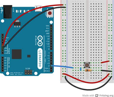 arduino leonardo pushbutton2 bb itp physical computing