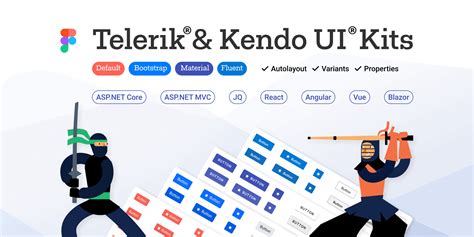 asp core telerik and kendo ui design kits for figma telerik ui