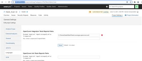 code analysis with sonarqube