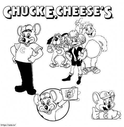 Chuck E Cheese 13 Coloring Page