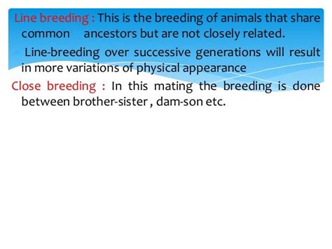 Method Of Breeding