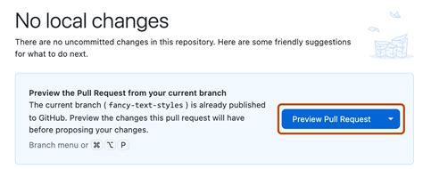 creating a pull request github docs