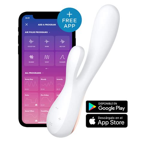 Satisfyer Mono Flex Blanco Con App Banana Pop Sex Shop Para Mujeres
