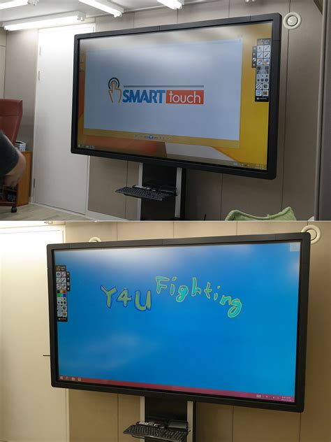 [스마트칠판] 분당 Y4u 스튜디오에 설치한 84인치 Led전자칠판 입니다 Smart Touch Biz