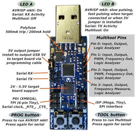 avrisp mkii compat avr programmer usb serial logic analyzer isp pdi tpi