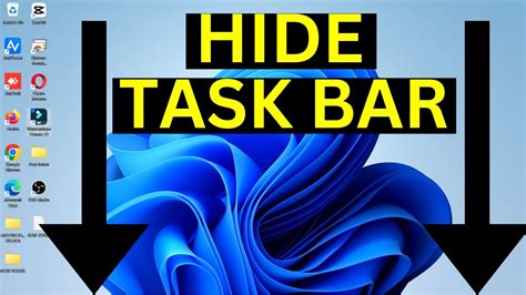 How To Hide Taskbar On Windows 11 — Hide Taskbar Windows 10 Youtube
