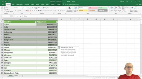 introduction to data visualization in excel 2016 02 sorting and