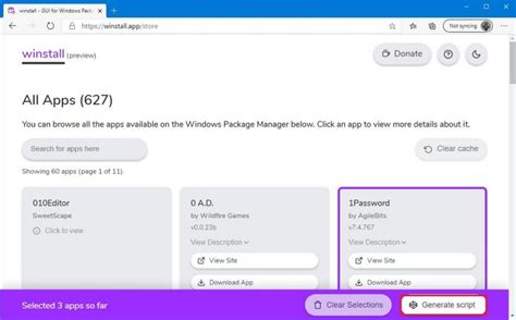 how to install multiple apps using winget with winstall on windows 10
