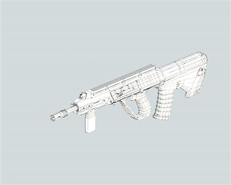 Steyr Aug A3 3d Model 30 Fbx Free3d