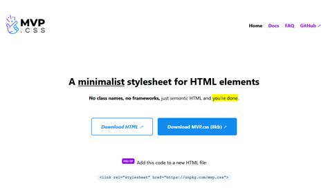 7 classless css frameworks design inspiration