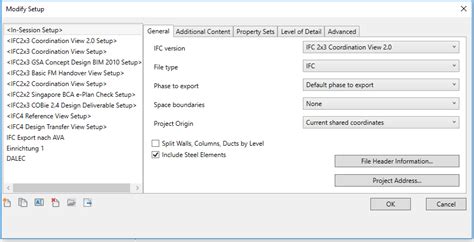 solved ifc export options autodesk community