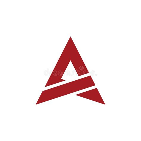 Letra Resumida Un Logotipo Triángulo Y Diseño Del Logotipo Del