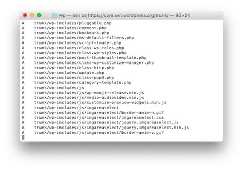 using subversion to check out wordpress idevie