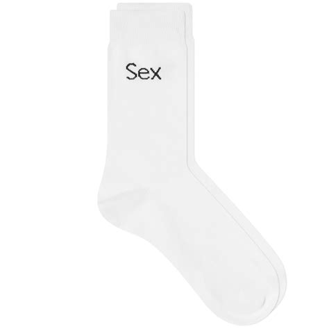 More Joy Sex Socks White End