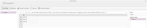 excel how to insert json records into a common data