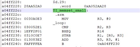 tda4vm llvm r5 c library memset memcpy too slow processors forum