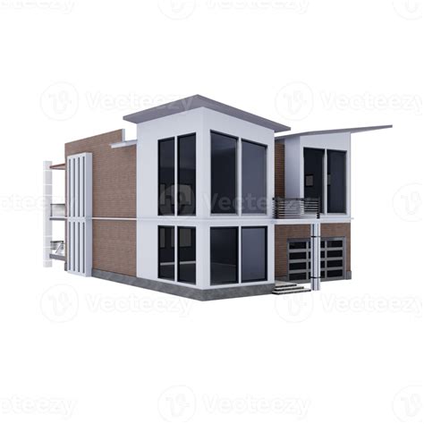 Casa Moderna 3d Aislada 18800295 Png