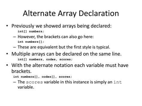 ppt one dimensional array powerpoint presentation free download id