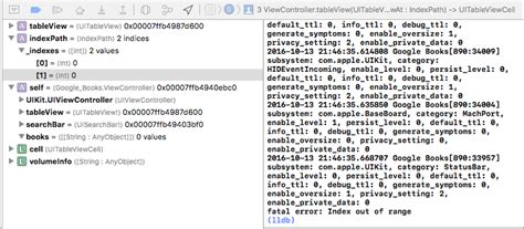 ios swift 3 index out of range error stack overflow