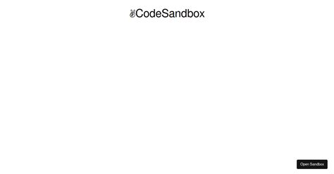 react hooks ⚛️ codesandbox