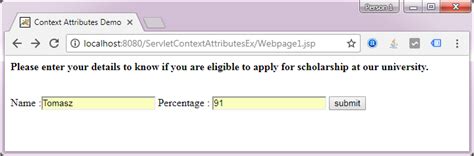 servletcontext attributes