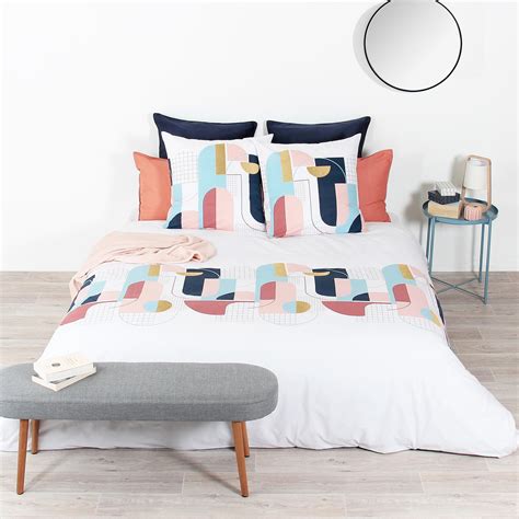 Parure De Lit 240x220 Coton Kent 3 Pièces Linnea Linge De Maison Et