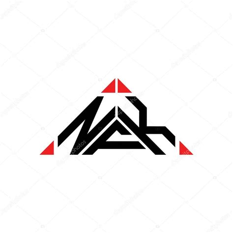 Diseño Creativo Del Logotipo De La Letra De Nfk Con Gráfico Vectorial