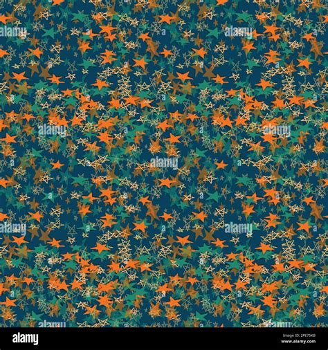 Seamless Colorful Star Pattern Pbstract Pattern Vector Illustration
