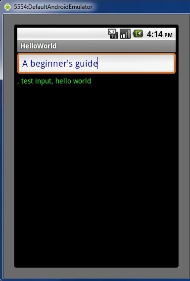 how to write a simple android application