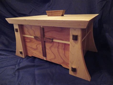 Wood Urn With Cross Wood Urn Wooden Urn Wood Box Design