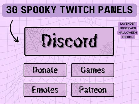 30 Spooky Goth Twitch Panels Halloween Twitch Panel Kit Etsy