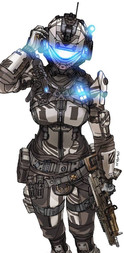 Titanfall Fanart Pilots Art Titanfall Female Armor