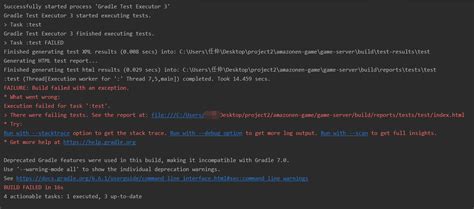 execution failed for task test help discuss gradle forums