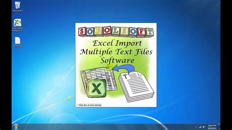how to use excel import multiple text files software youtube