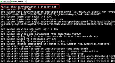 2 junos cli modes rayka