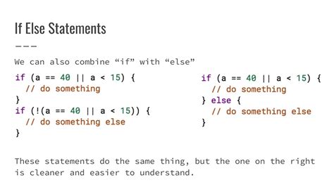 if else statements introduction to programming with