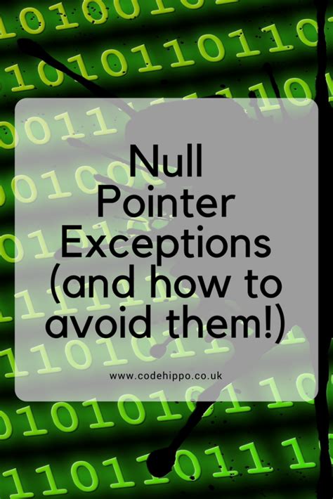 null pointer exceptions and how to avoid them basic computer