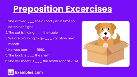 Preposition Excercises Exercises With Answers Download Pdf