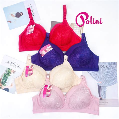 Jual Bee Bra Bh Wanita Jumbo Bh Push Up Tanpa Kawat Ukuran Besar D10