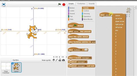 Controlling Your Main Character In Scratch X And Y Axis Movement Youtube