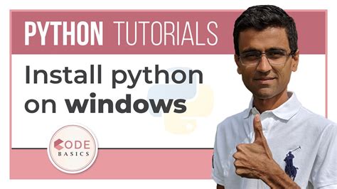 python tutorial 1 install python on windows youtube