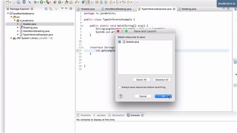 java 8 lambda basics 10 type inference youtube
