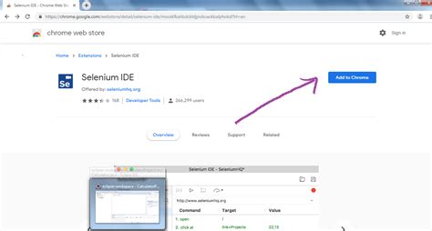 install selenium ide on chrome browser