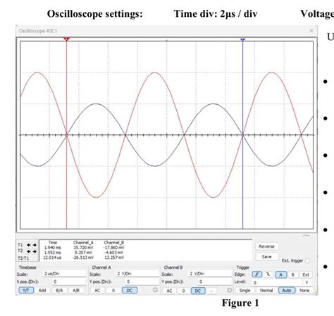 Solved Oscilloscope Settings 1 The Oscilloscope Is Shown