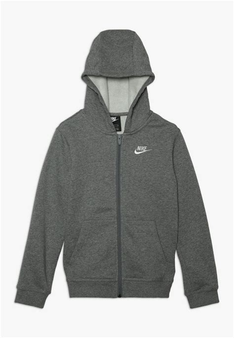 Nike Sportswear Hoodie Club Unisex Sweatjacke Carbon Heather Smoke