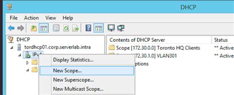 step by step creating a windows server dhcp scope serverlab