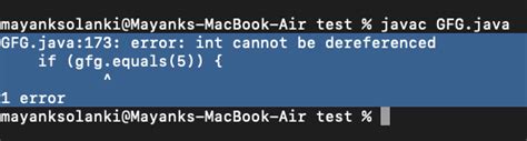 how to fix int cannot be dereferenced error in java
