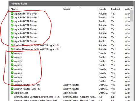 configure firewall to enable xampp working over lan stack overflow