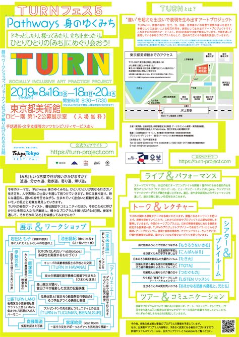 Turnフェス5 イべント情報 アーツカウンシル東京
